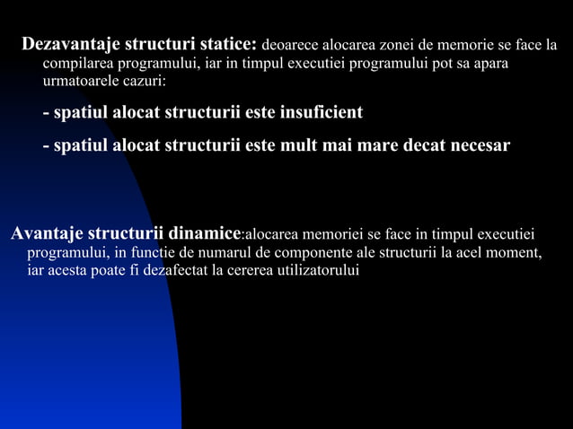 Structuri De Date Alocate Dinamic | PPT