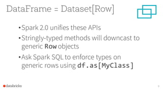 Structuring Apache Spark 2.0: SQL, DataFrames, Datasets And Streaming - by Michael Armbrust ...