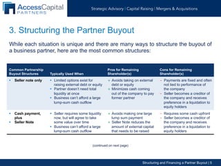 Structuring and Financing a Partner Buyout | PPT