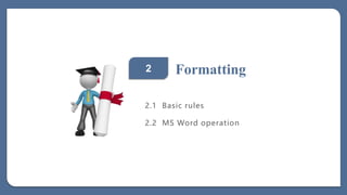 Structuring and Formatting for academic writing | PPTX