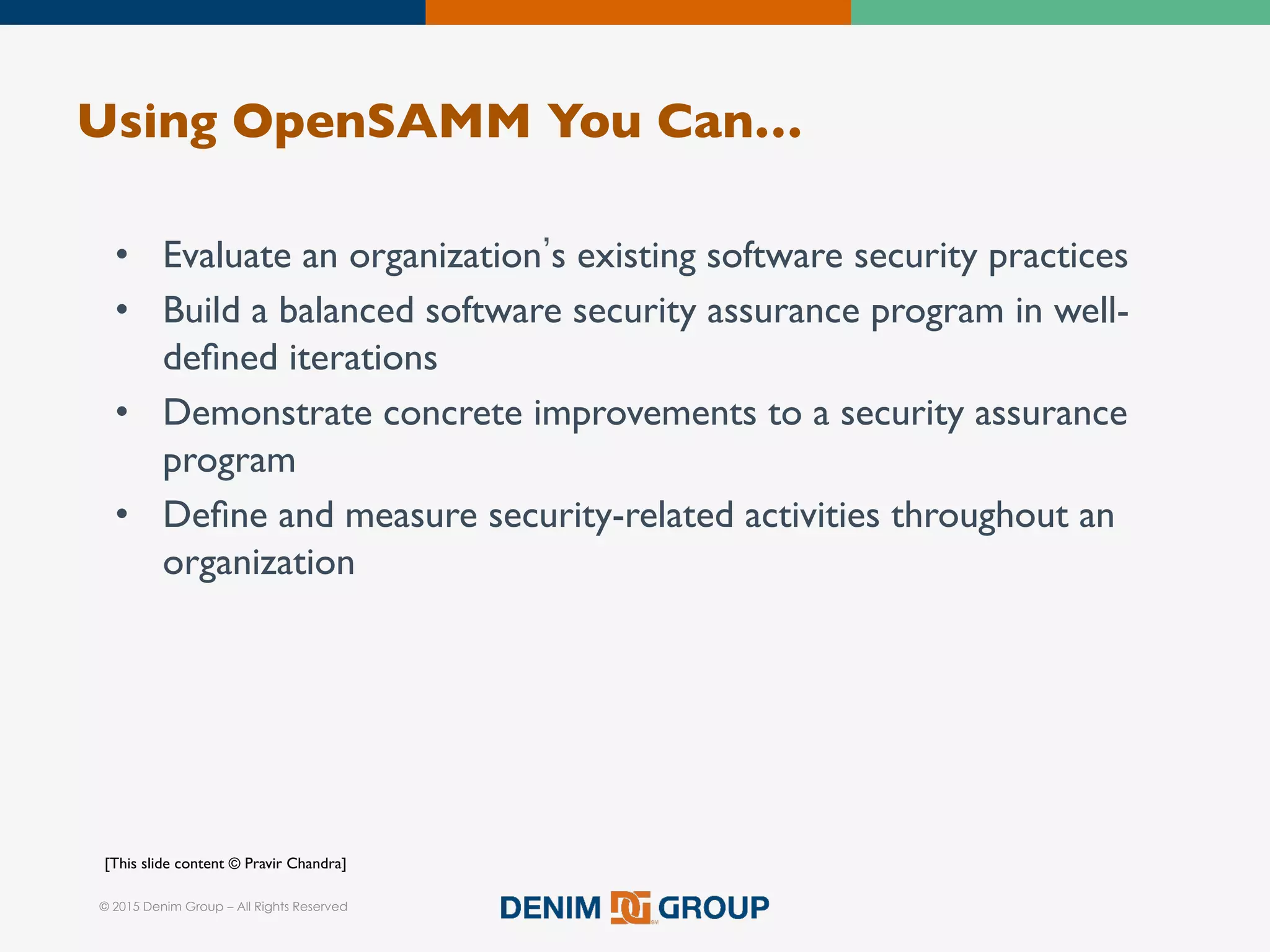 Structuring and Scaling an Application Security Program | PPT