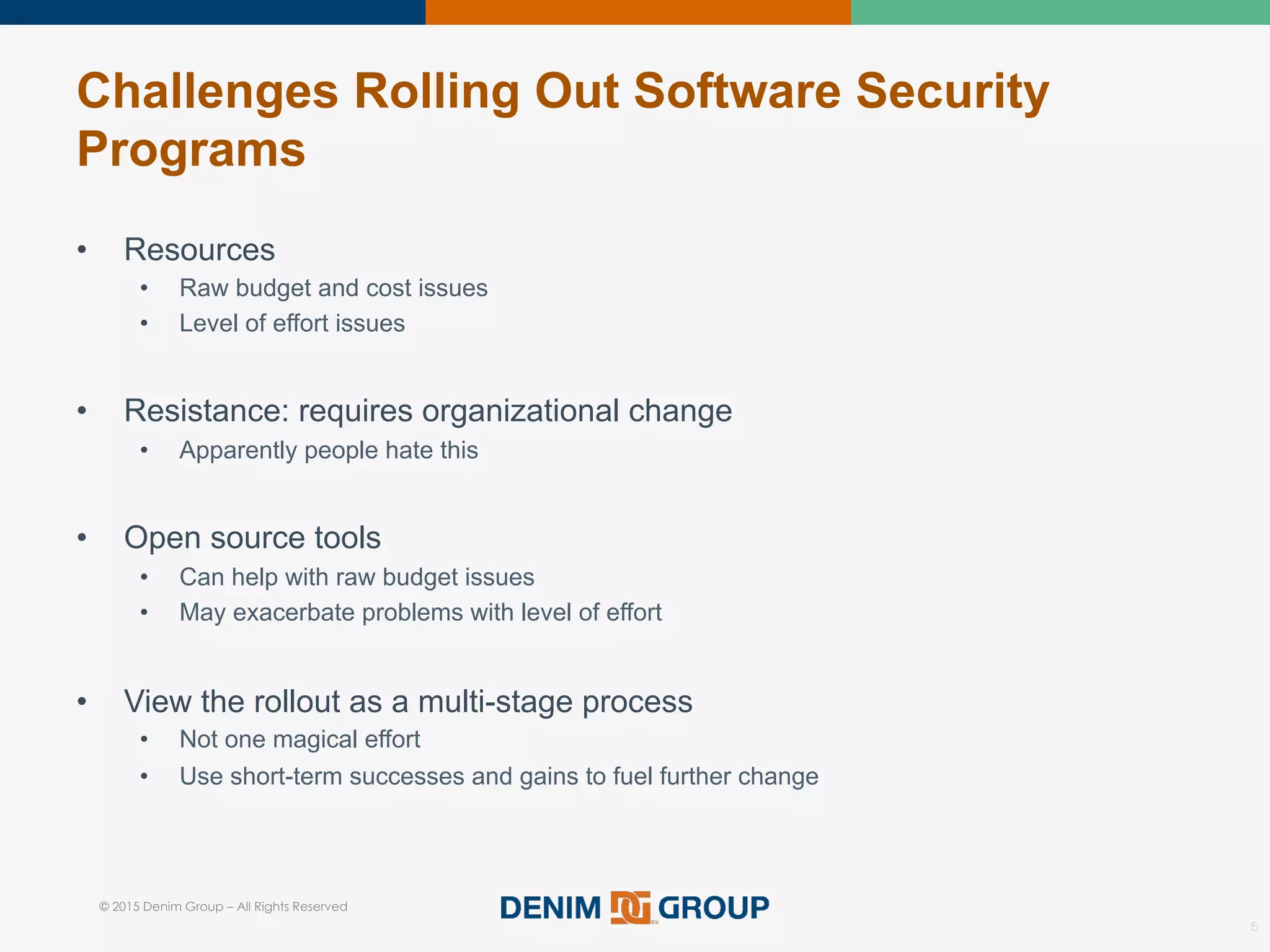 Structuring and Scaling an Application Security Program | PPT