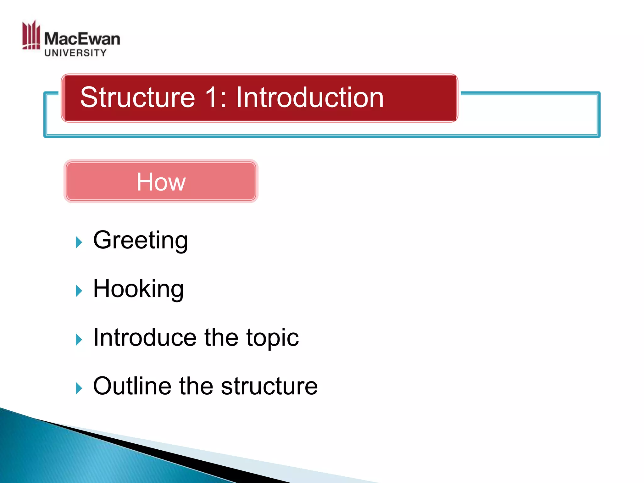 Structuring a presentation | PPTX