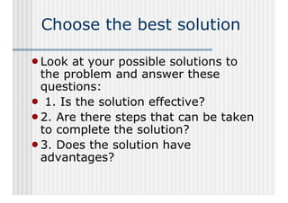 Structuring A Problem-Solution Paper | PDF