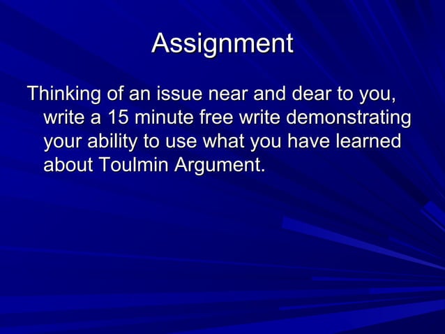 Structuring arguments | PPT