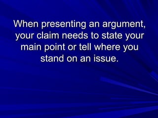 Structuring arguments | PPT