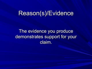 Structuring arguments | PPT