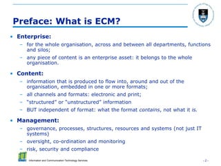 Structuring ECM | PDF