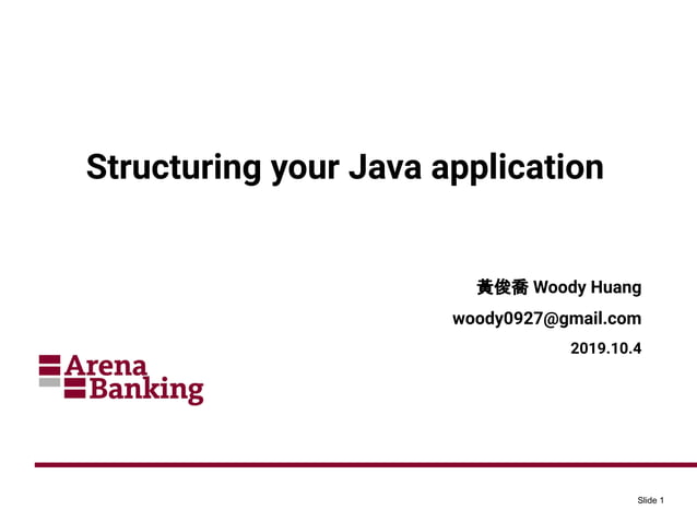 Structuring your java application | PDF | Web Development | Internet