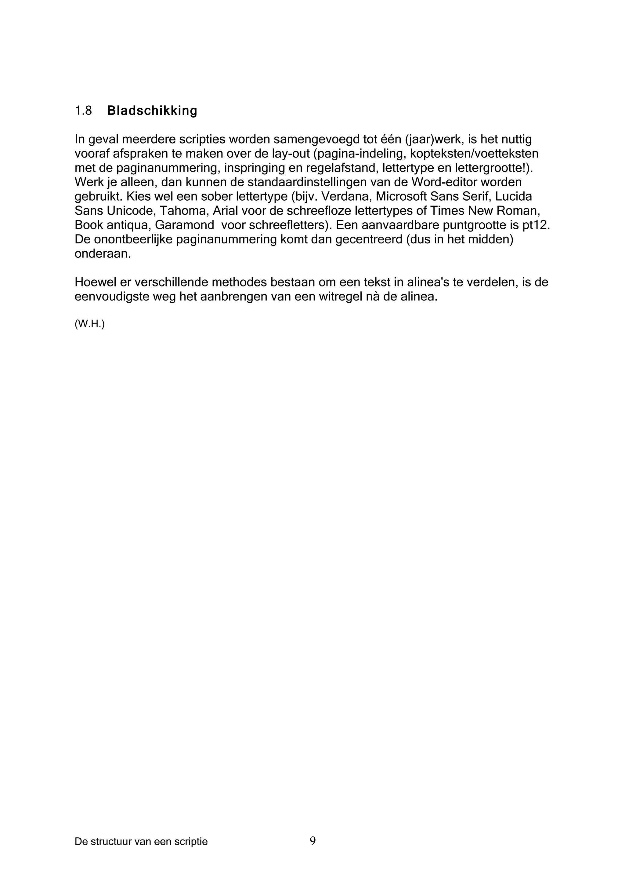 Structuur van een scriptie | PDF