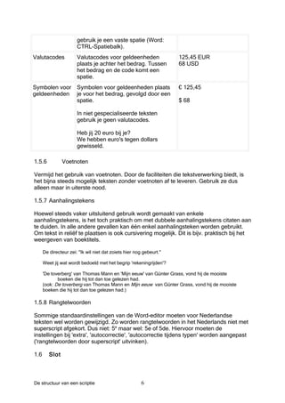 Structuur van een scriptie | DOC