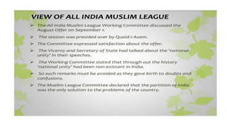 Struggles behind the creation of pakistan | PPT