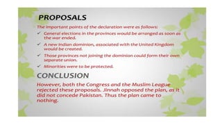 Struggles behind the creation of pakistan | PPT