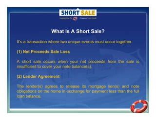 Struggling Homeowner Short Sale Process | PDF