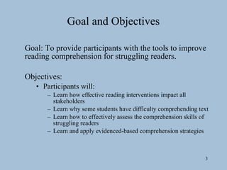 Struggling reader comp | PPT