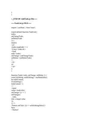 Struggling to get description to post with task title in React JS- I w.docx