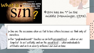 Struggling with moral evil: Sin | PDF