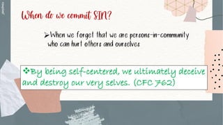 Struggling with moral evil: Sin | PDF