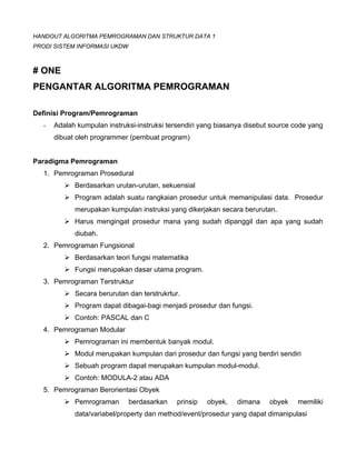 Algoritma Pemrogaman | PDF