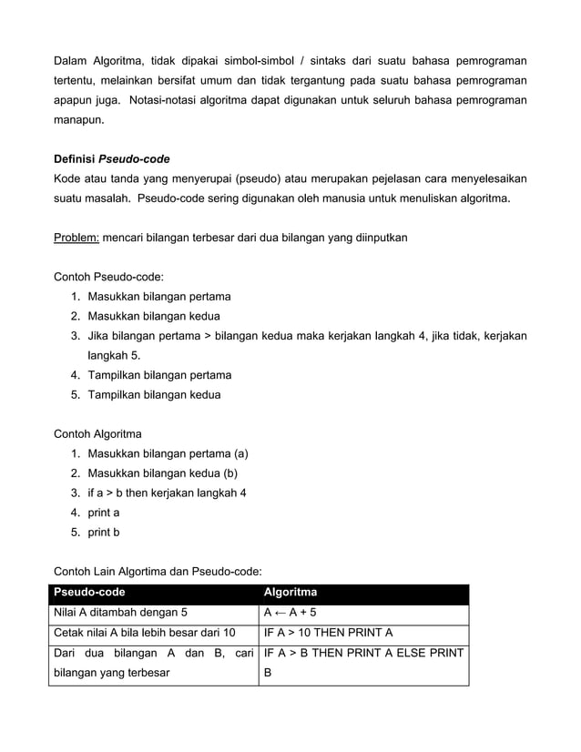 Algoritma Pemrogaman | PDF
