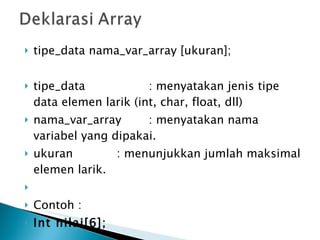 Array | PPT