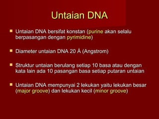 Struktur dan organisasi bahan genetik | PPT