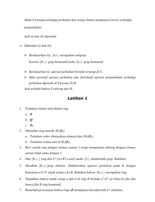 Struktur aljabar-2 | PDF