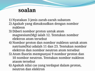 struktur-atom dan perkembangan teori atom | PPTX