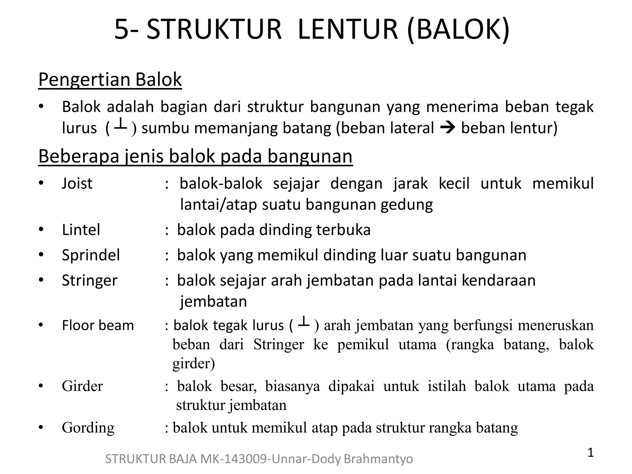 Struktur baja-5 lentur-balok | PDF
