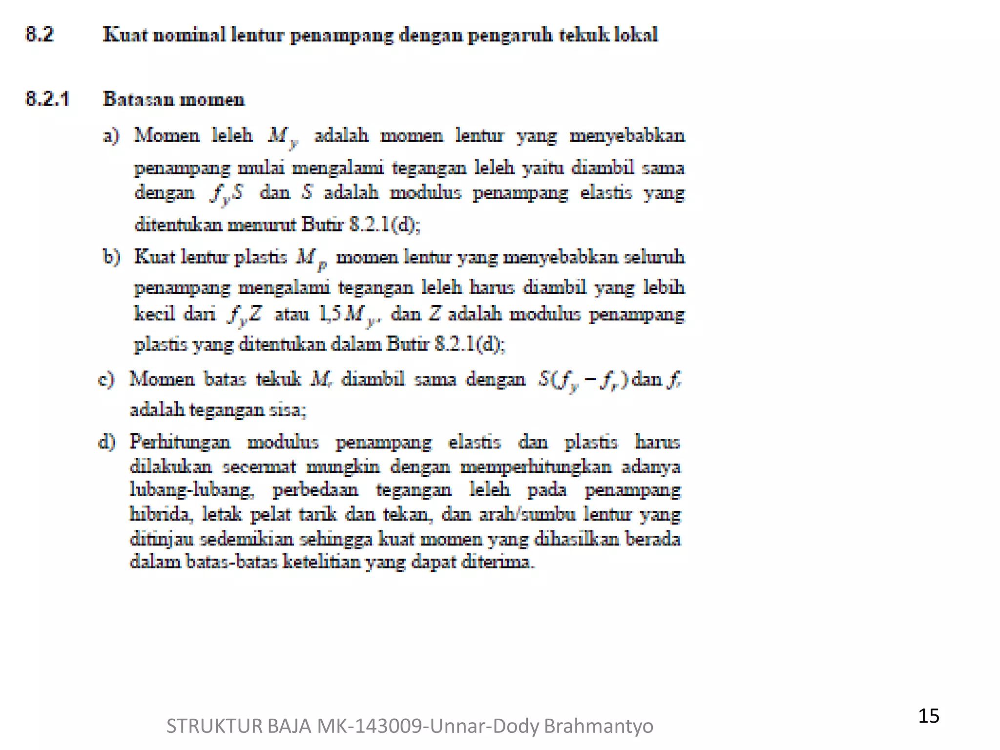 Struktur baja-5 lentur-balok | PDF