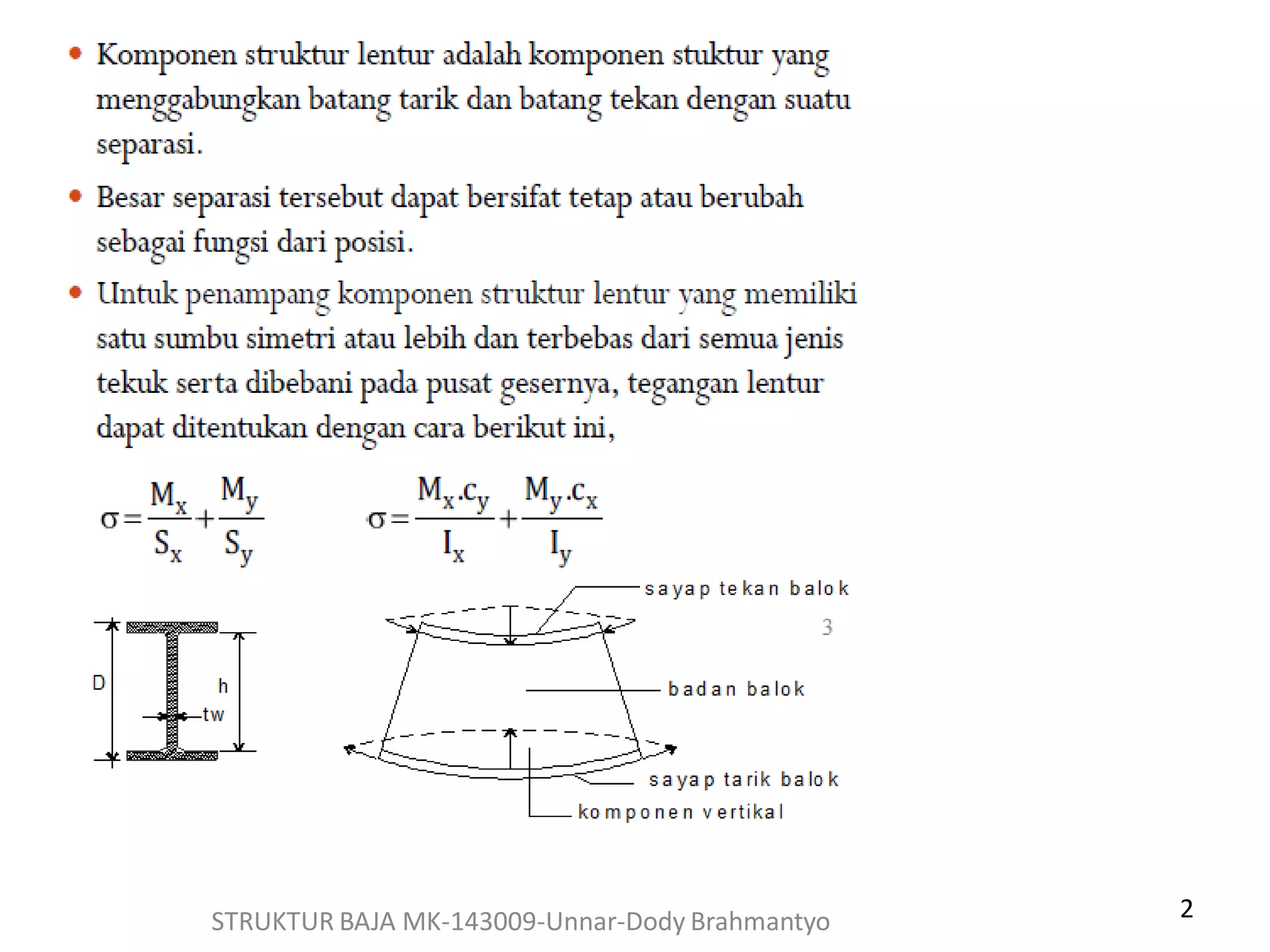 Struktur baja-5 lentur-balok | PDF