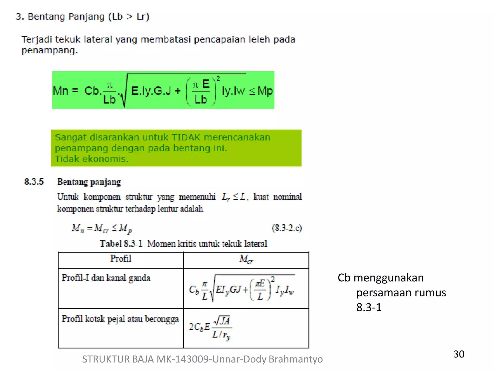 Struktur baja-5 lentur-balok | PDF