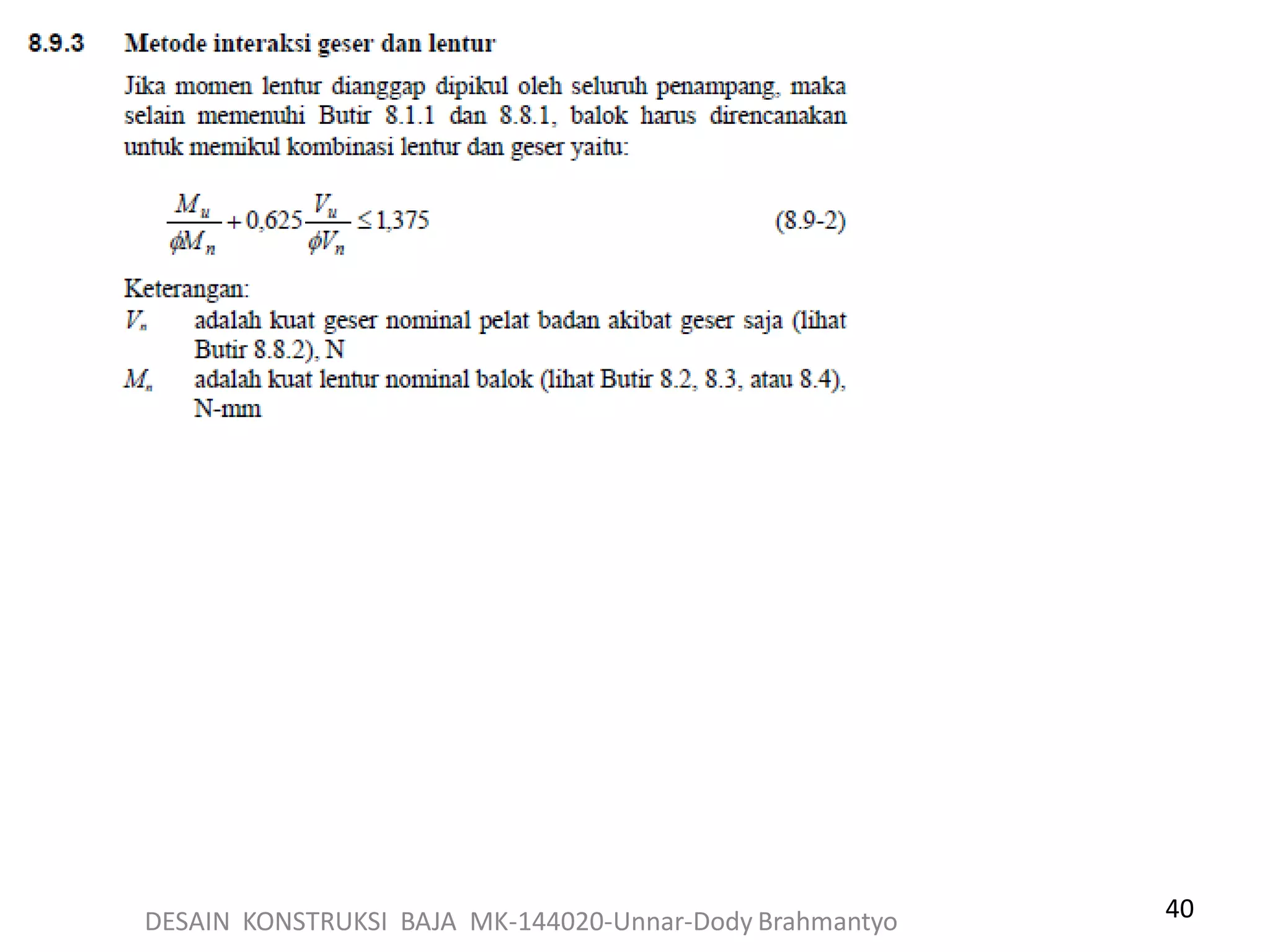 Struktur baja-5 lentur-balok | PDF