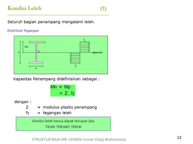Struktur baja-5 lentur-balok | PDF