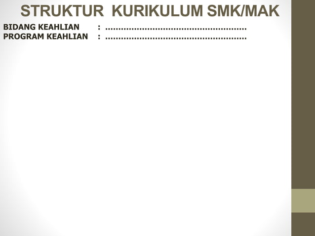 Struktur dan kurikulum SMK Teknik Komputer dan Informatika | PPTX
