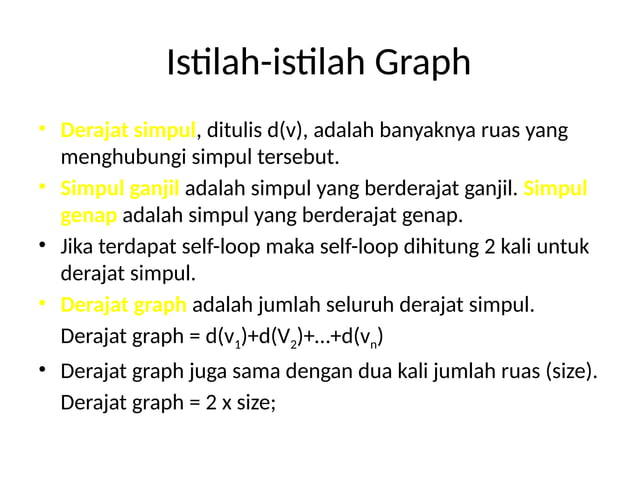 Struktur-Data-Pertemuan-12 Graf Graph adalah kumpulan dari simpul | PPTX