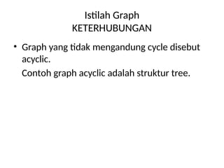 Struktur-Data-Pertemuan-12 Graf Graph adalah kumpulan dari simpul | PPTX