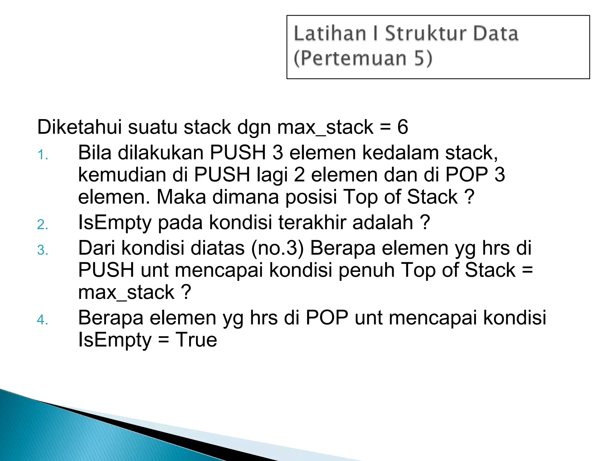 Jawaban Struktur data soal-latihan | PPT