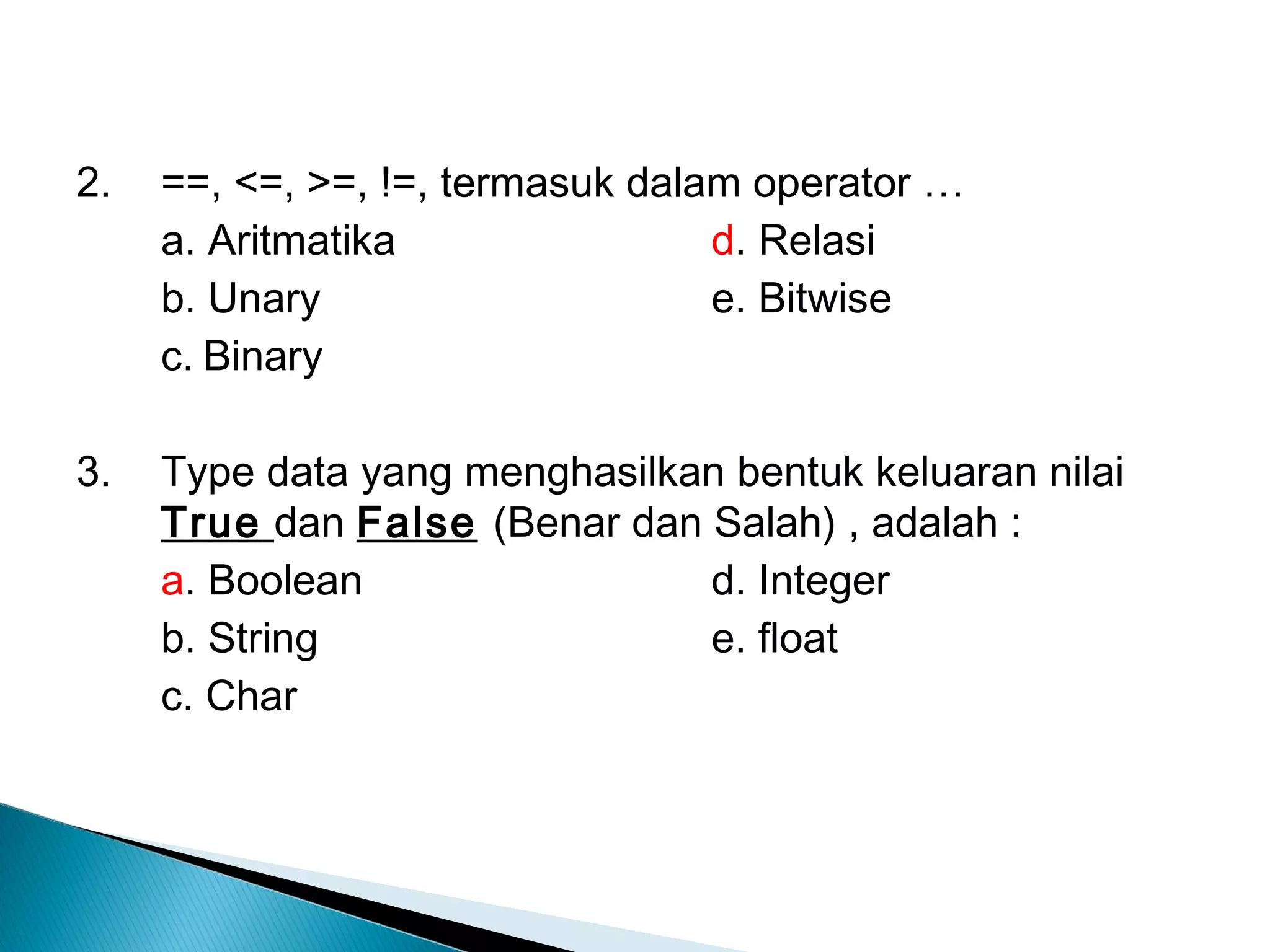 Jawaban Struktur data soal-latihan | PPT