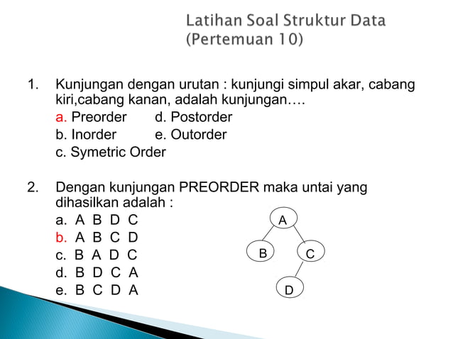 Jawaban Struktur data soal-latihan | PPT