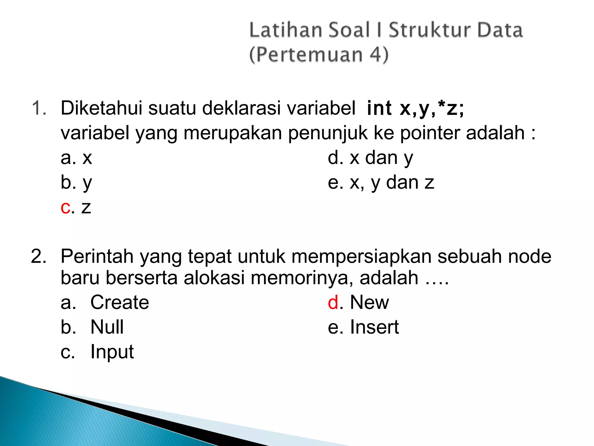 Struktur data soal-latihan | PPT