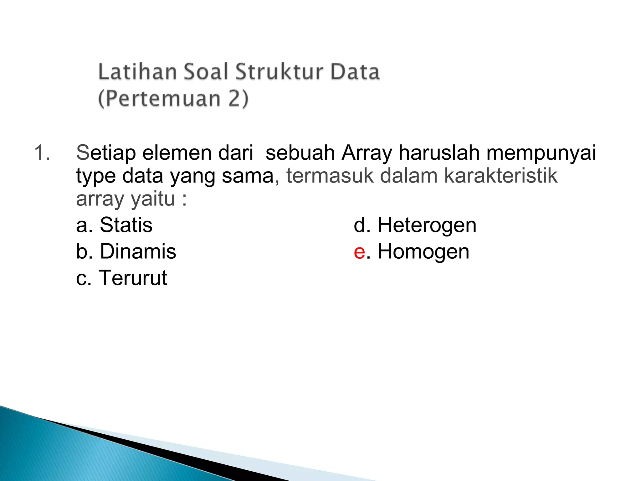 Struktur data soal-latihan | PPT
