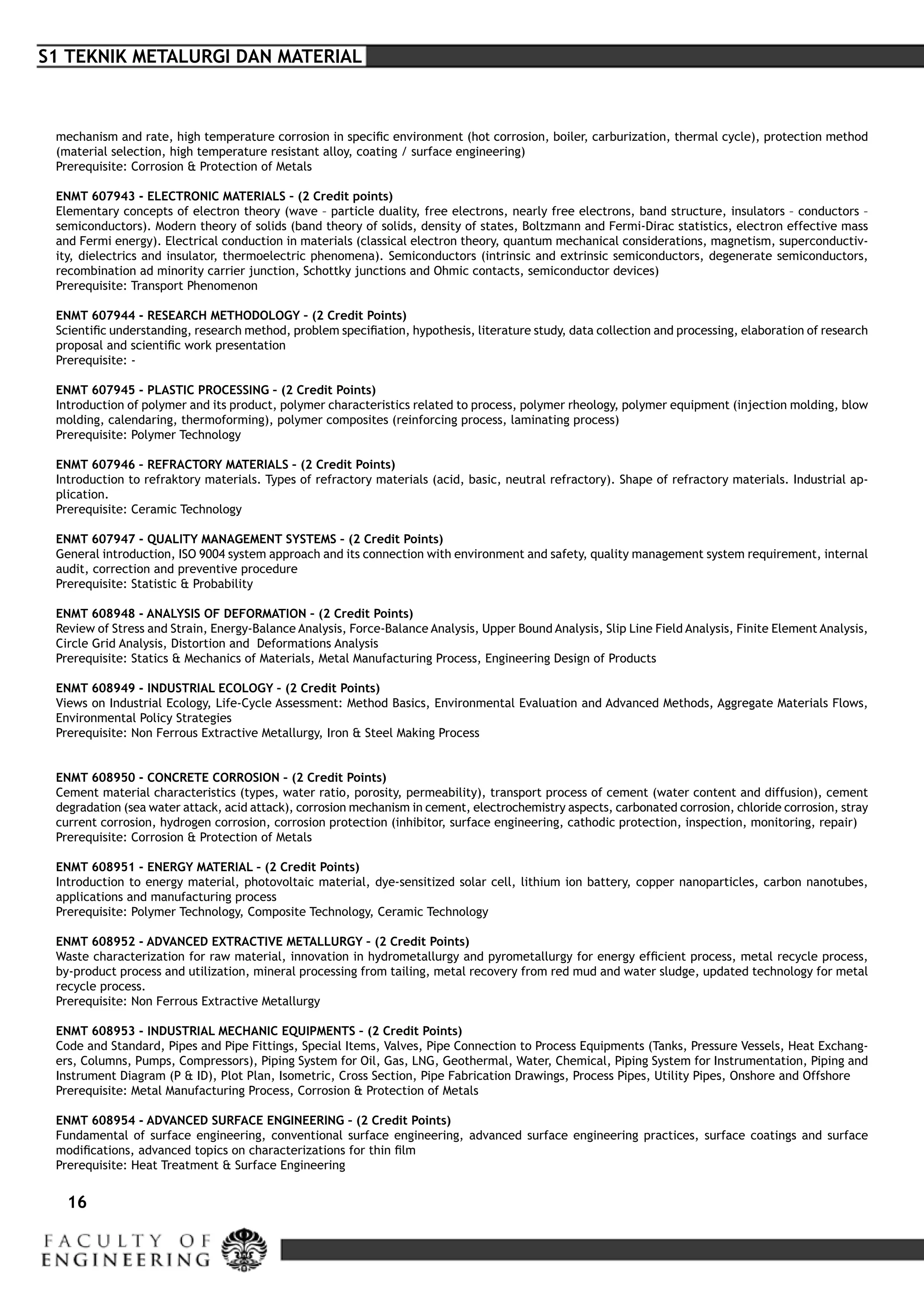 Struktur kurikulum-s1-teknik-metalurgi-dan-material | PDF