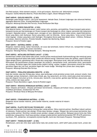 Struktur kurikulum-s1-teknik-metalurgi-dan-material | PDF