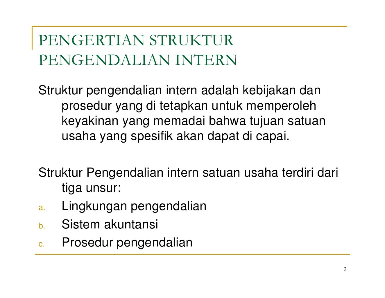 Struktur Pengendalian Intern 2