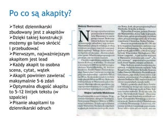 Struktura tekstu dziennikarskiego. Rodzaje leadów | PPT