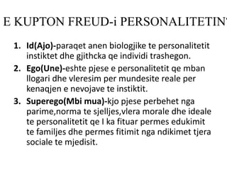 Struktura e personalitetit | PPTX