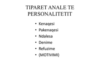 Struktura e personalitetit | PPTX