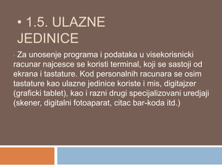 Struktura hardvera racunarskog sistema | PPTX