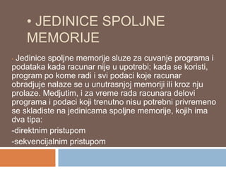 Struktura hardvera racunarskog sistema | PPTX